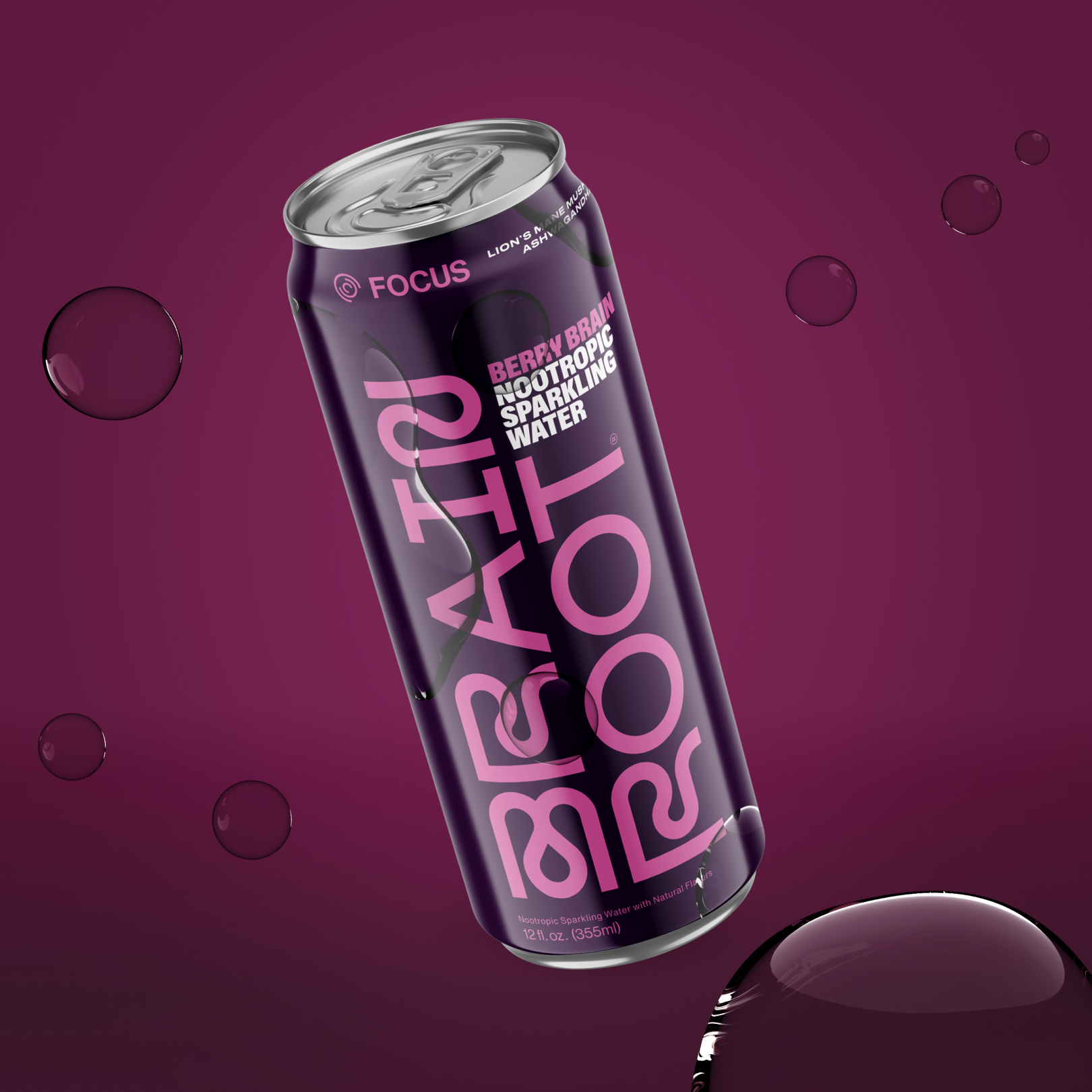 BERRY BRAIN NOOTROPIC SPARKLING WATER – BRAINROOT